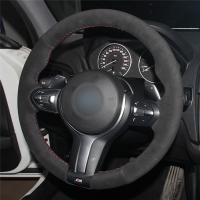 China Soft Suede Steering Wheel Cover for BMW F12 F13 M6 F33 F30 M Sport 2013-2017 3-Spoke Wheel for sale