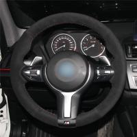 China Soft Suede Steering Wheel Cover for BMW F12 F13 M6 F33 F30 M Sport 2013-2017 3-Spoke Wheel for sale