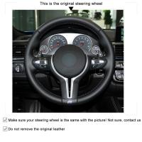 China Soft Suede Steering Wheel Cover for BMW F12 F13 M6 F33 F30 M Sport 2013-2017 3-Spoke Wheel for sale