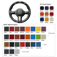 China Genuine Leather Black Suede Steering Wheel Cover for BMW F12 F13 M6 F33 F30 M Sport 2013-2017 for sale