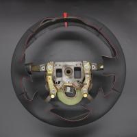 China Customized Vegan Leather Steering Wheel Cover for Nissan Patrol 1997-2004 Edition for sale