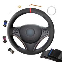 China Customized Leather Steering Wheel Cover for BMW E90 325i 330i 335i E87 120i 130i 120d for sale