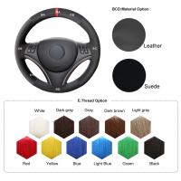 China Customized Leather Steering Wheel Cover for BMW E90 325i 330i 335i E87 120i 130i 120d for sale