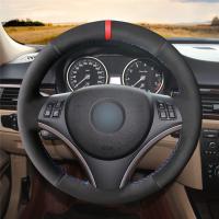 China Customized Leather Steering Wheel Cover for BMW E90 325i 330i 335i E87 120i 130i 120d for sale