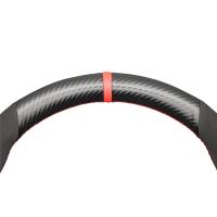 China Hyundai i30 N Veloster N 2017-2021 Custom Matt Carbon Soft Suede Steering Wheel Cover for sale
