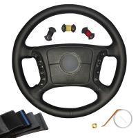 China Black Perforated PU Leather Steering Wheel Cover for BMW E36 E46 E39 E38 E53 X5 X3 E83 for sale