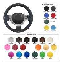 China Customized Thread Color Steering Wheel Cover for Nissan GTR GT-R Nismo R35 Hand Sewing for sale