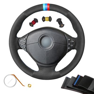 China Customized M Tri Color Steering Wheel Cover for BMW 5 Series E39 M3 Z3 E36/8 1999-2002 for sale