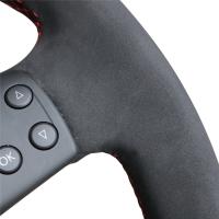 China Volkswagen VW EOS MK5 2005 2006 2008 Leather Steering Wheel Cover with Hand Stitching for sale