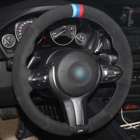 China BMW M5 F86 F87 F80 F82 F30 F83 F25 F35 F32 F33 F07 F10 F11 F18 F06 F12 F13 F15 Suede Steering Wheel Cover for sale