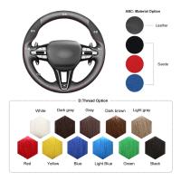 China Perfectly Fit Custom Suede Leather Steering Wheel Cover Hyundai i30 N Veloster N 2017-2021 for sale