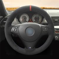 China Soft Suede Steering Wheel Cover for BMW 3 Series E82 E88 E90 LCI M3 E92 F30 E46 E39 M5 E60 G20 G30 G80 G82 M4 X5 X6 for sale