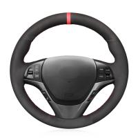 China Hyundai Genesis Coupe Rohens 2009-2016 Full Suede Steering Wheel Cover Hand Stitching for sale