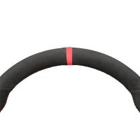 China Hyundai Genesis Coupe Rohens 2009-2016 Full Suede Steering Wheel Cover Hand Stitching for sale