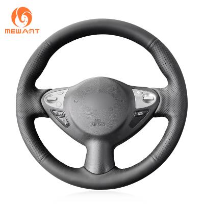China Custom Hand Stitched Orange Steering Wheel Cover for Infiniti FX FX30d FX35 FX37 FX50 QX70 Juke F15 2010-2019 for sale