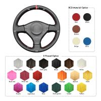 China 1999-2002 Year Hand Embroidered Leather Steering Wheel Cover for Nissan Skyline Coupe for sale