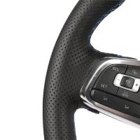 China Sports Design Black Steering Wheel Cover for Volkswagen Golf 7 GTI Design Style Sports for sale