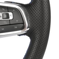 China Sports Design Black Steering Wheel Cover for Volkswagen Golf 7 GTI Design Style Sports for sale
