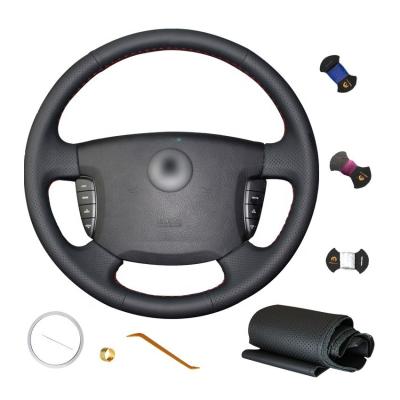 China Genuine Leather Custom Steering Wheel Cover Carbon Fiber for Ssangyong Actyon Kyron for sale