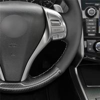 China 2014-2017 Nissan Qashqai X-Trail Teana Altima Sentra Black Suede Steering Wheel Cover for sale