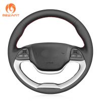 China Artificial Leather Purple Steering Wheel Cover for Kia Morning Picanto 2011-2016 for sale