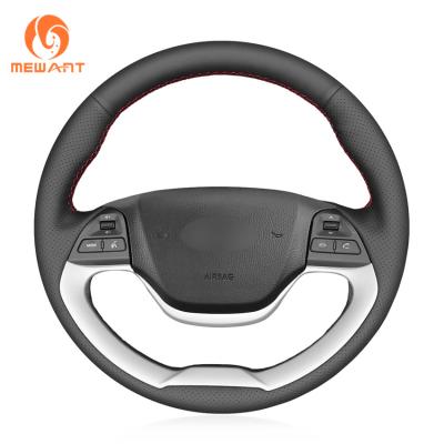 China Artificial Leather Purple Steering Wheel Cover for Kia Morning Picanto 2011-2016 for sale