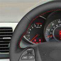 China Artificial Leather Purple Steering Wheel Cover for Kia Morning Picanto 2011-2016 for sale