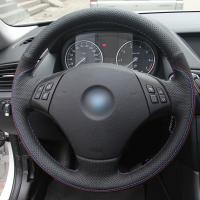 China Leather Steering Wheel Wrap for BMW E36 E39 E46 E53 E60 E63 E64 E87 F10 E90 F87 F82 F12 F13 for sale