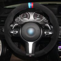 China Leather Steering Wheel Wrap for BMW E36 E39 E46 E53 E60 E63 E64 E87 F10 E90 F87 F82 F12 F13 for sale