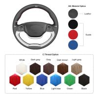 China Artificial Leather Purple Steering Wheel Cover for Kia Morning Picanto 2011-2016 for sale