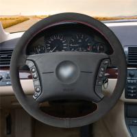 China Leather Steering Wheel Wrap for BMW E36 E39 E46 E53 E60 E63 E64 E87 F10 E90 F87 F82 F12 F13 for sale