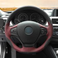 China Leather Steering Wheel Wrap for BMW E36 E39 E46 E53 E60 E63 E64 E87 F10 E90 F87 F82 F12 F13 for sale