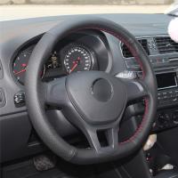China Customized DIY Leather Steering Wheel Cover for Volkswagen Golf 7 Mk7 Polo 2014-2017 for sale