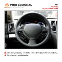 China Q40 Steering Wheel Wrap for Infiniti G37EX EX30 EX35 EX37 2009-2013 Q60 QX50 2015-2017 for sale