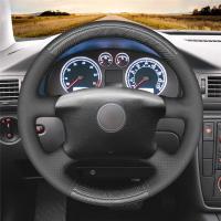 China Custom Design Fan Club Style DIY Steering Wheel Cover for Volkswagen Passat B5 Golf 4 for sale