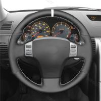 China Infiniti G35 Nissan Skyline V35 2003-2006 Custom Hand Stitching Steering Wheel Cover for sale