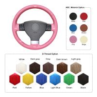 China Custom Pink Steering Wheel Cover for VW Golf 5 Mk5 Passat B6 Jetta 5 Tiguan 2007-2011 for sale