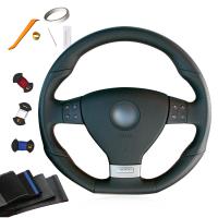 China Black DIY Steering Wheel Cover for Volkswagen Golf 5 Mk5 GTI R32 Passat R GT 2005 for sale