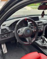 China Red Suede Steering Wheel Cover for BMW 1 Series 3 Series F20 F30 F10 F12 F87 F80 M3 F82 F12 F13 X5 F86 X6 for sale