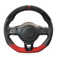 China Custom Personalized Steering Wheel Cover for Volkswagen Golf 6 GTI Thread Color Options for sale