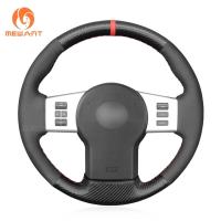 China Black Custom Hand Sewing Steering Wheel Cover For Nissan Frontier/Pathfinder/Xterra/Navara/Pathfinder 2005-2021 for sale