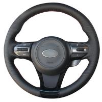 China 100% Fit Hand Stitched Artificial Leather Steering Wheel Wrap Cover for Kia K5 Optima 2014 2015 for sale