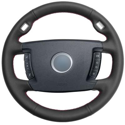 China Custom Steering Wheel Wrap for BMW 730Li 745Li 760Li 2004 730Li 740Li 750Li 760Li 2005 755ih 2007 730Li 2008 Red Thread for sale