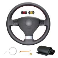 China Custom Best Car Interior Accessories for VW Golf 5 Mk5 Passat B6 Steering Wheel Cover for sale