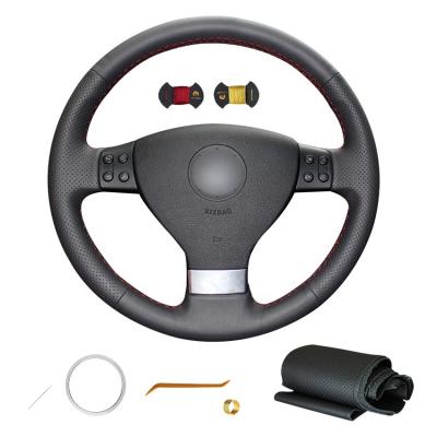 China Custom Best Car Interior Accessories for VW Golf 5 Mk5 Passat B6 Steering Wheel Cover for sale