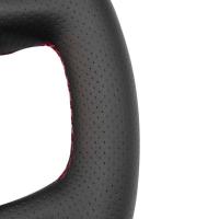China Custom Steering Wheel Wrap for BMW 730Li 745Li 760Li 2004 730Li 740Li 750Li 760Li 2005 755ih 2007 730Li 2008 Red Thread for sale