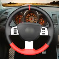 China Red Non Slip Steering Wheel Cover for Nissan Altima Maxima Murano Z50 Quest 2001-2006 for sale