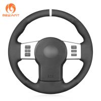 China Hand Stitched Custom Steering Wheel Cover for Nissan Frontier Pathfinder Xterra Navara for sale