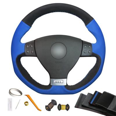 China Leather and Suede Steering Wheel Cover for Volkswagen Golf 5 Mk5 GTI Passat R GT 2005 for sale