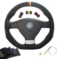 China Leather and Suede Steering Wheel Cover for Volkswagen Golf 5 Mk5 GTI Passat R GT 2005 for sale